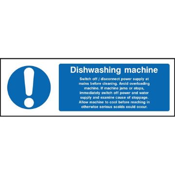 KPCM | Dishwashing Machine Safety Signs